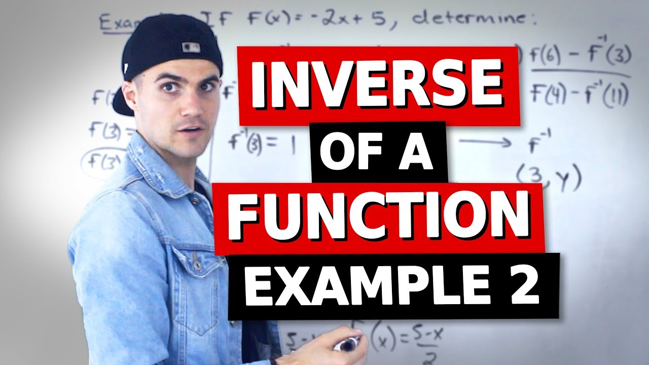MCR3U (Grade 11 Functions) - Inverse of a Function Example 2 - YouTube