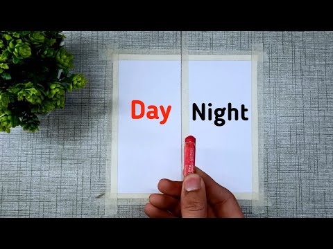 Day and night nature drawing | Drawing of Nature | Naveen Art