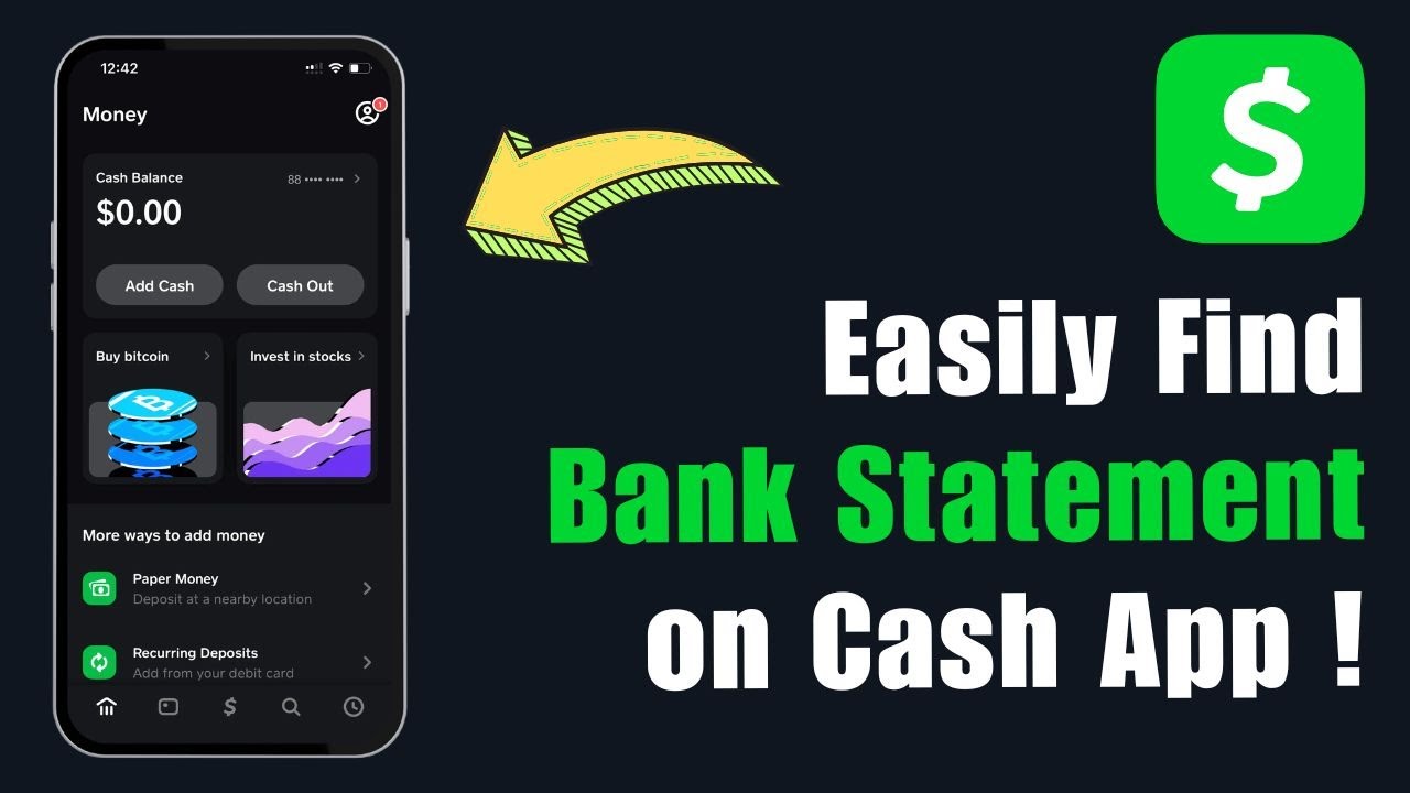 How to Find Bank Statement on Cash App ! - YouTube
