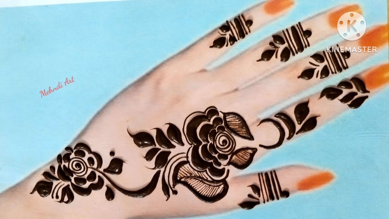 Mehandi wala/Cone designs/Gulab wali mehandi/Phool wali mehandi/Rose ...