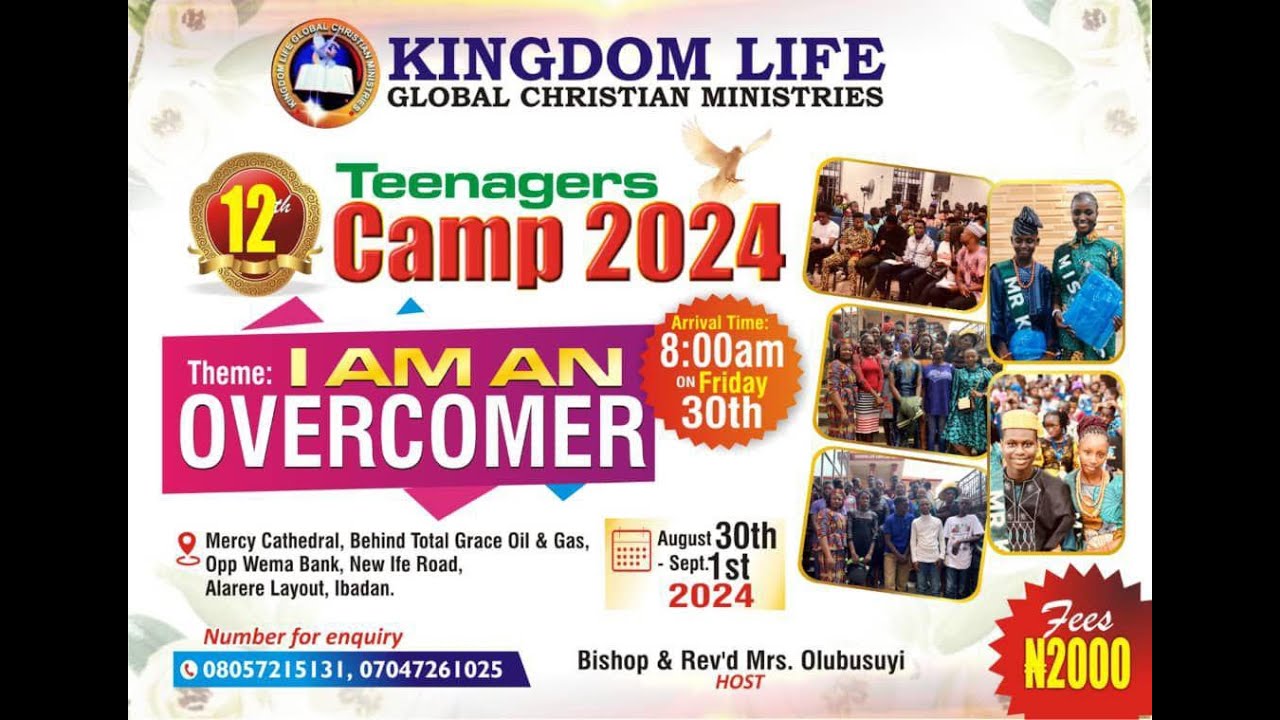 KLCC TEENAGERS CAMP - DAY 1 - THEME ; I AM AN OVERCOMER || FRIDAY ...