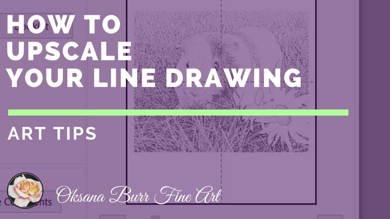 How to Upscale Your Line Drawing | Art Tips - YouTube