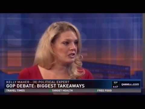 Kelly Maher and James Mejia post GOP debate analysis on 9 News in ...