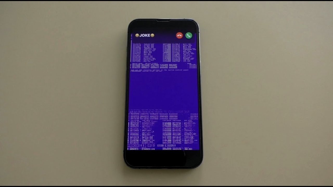 Windows BSOD on Apple iPhone 13 Pro Fake Incoming Call - YouTube