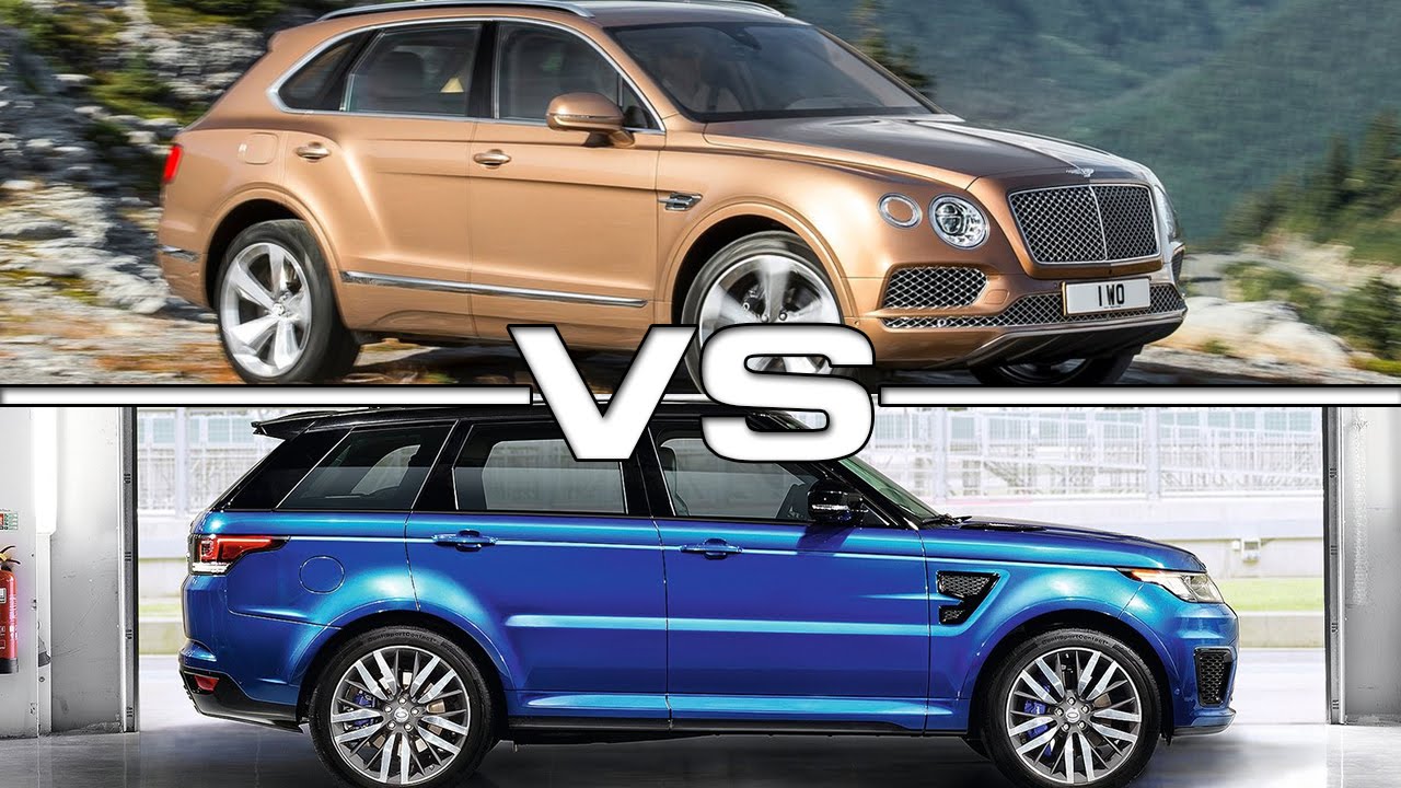 Bentley Bentayga vs Range Rover Sport SVR Road Test - YouTube