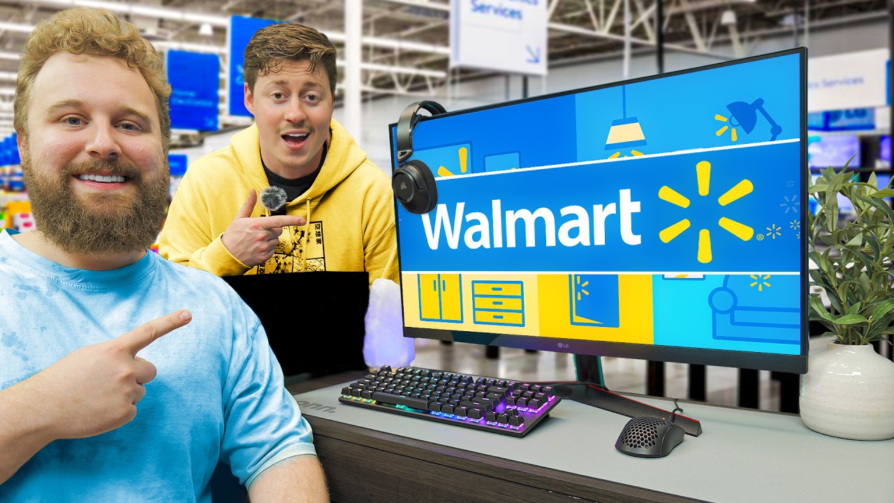 We Built a CHEAP Gaming Setup From Walmart..... - YouTube