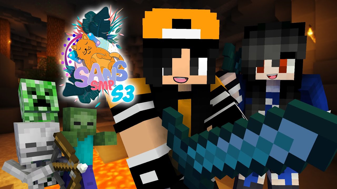 Sans SMP S3 #22 - DUNGEON SANS SMP TEMPAT BARBAR DAN BUCIN BARENG PACAR ...