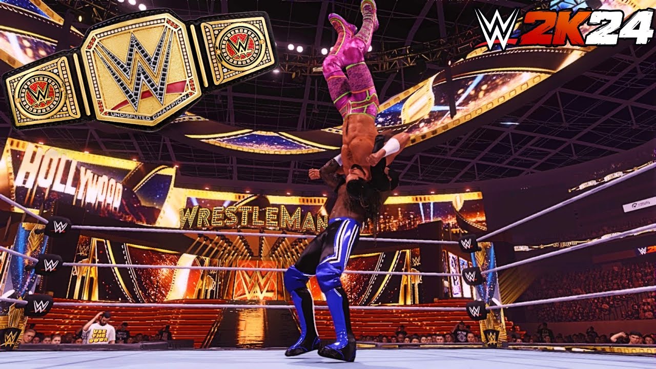 WRESTLEMANIA MAIN EVENT FOR THE UNDISPUTED CHAMPIONSHIP!! (WWE2K24 ...