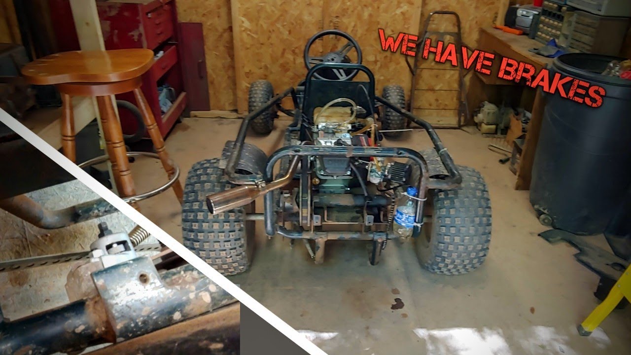 Installing The Breaks (Murray Explorer Go Kart Fixup Part 5) - YouTube