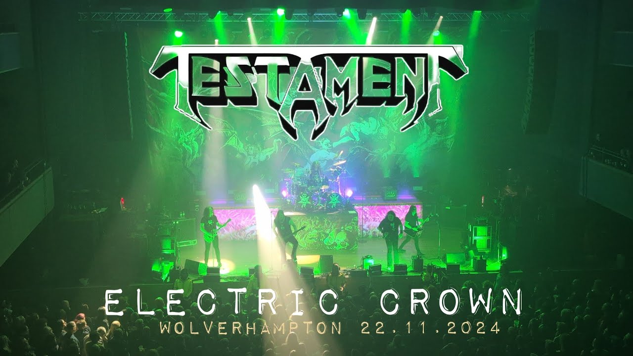Testament - Electric Crown Wolverhampton 22.11.2024 UK - YouTube