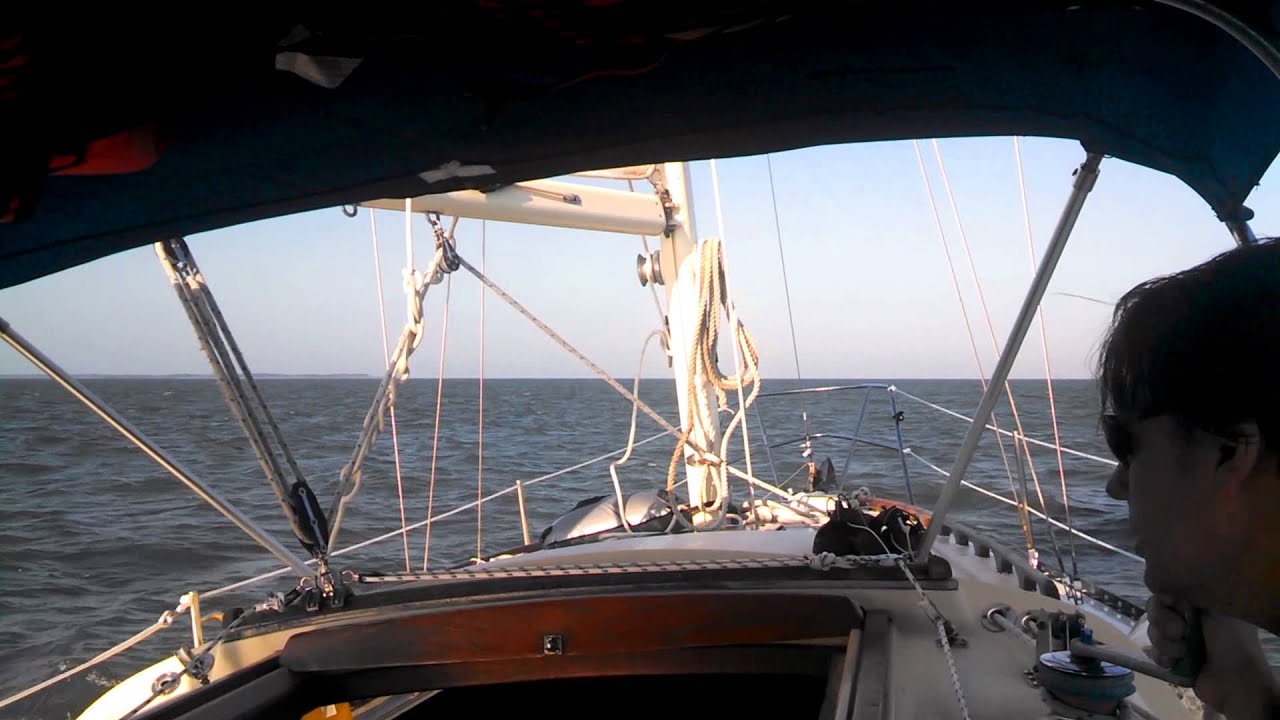 Islander 28 Sailing Intercoastal - YouTube