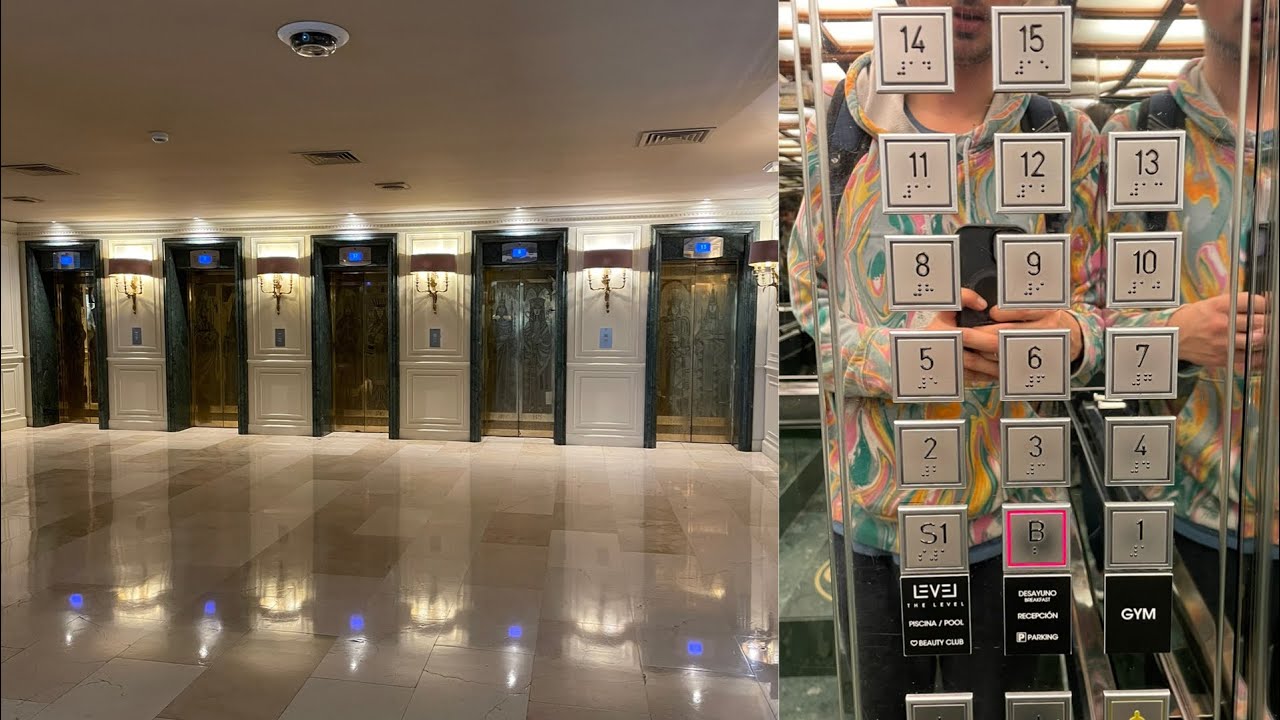 ThyssenKrupp Internal Elevators @ Meliá Castilla Hotel - Madrid, Spain - YouTube