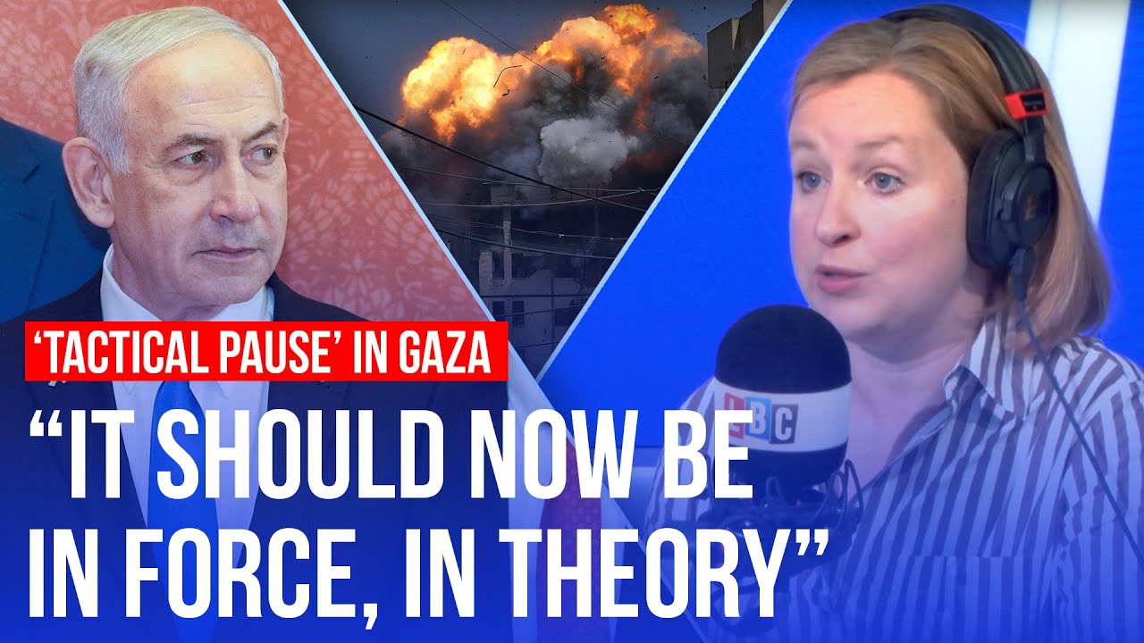 Israel announces 'tactical pause' in Gaza - YouTube