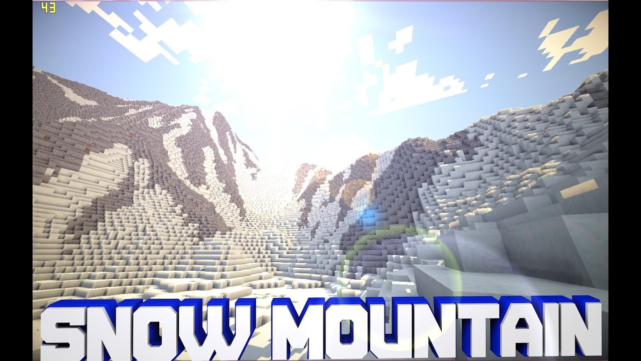 Minecraft PE 0.8.1 Snow Mountain Biome [DOWNLOAD] - YouTube