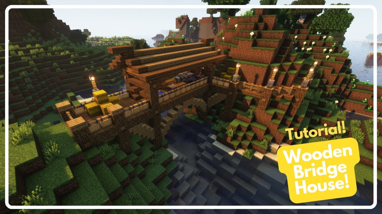 Minecraft Wooden Bridge House | Tutorial | 1.20 - YouTube