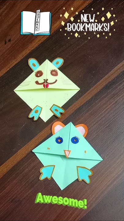 Easiest way to make a paper bookmark| Bookmark making || Bookmark # ...