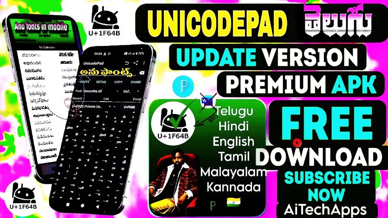 The Ultimate Guide to Telugu Fonts (and Why It Matters) | unicode pad ...