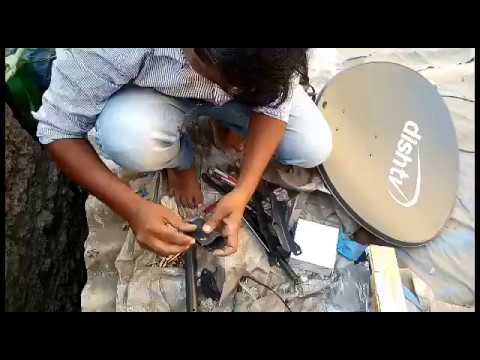 How to new DishTV installation set top - YouTube