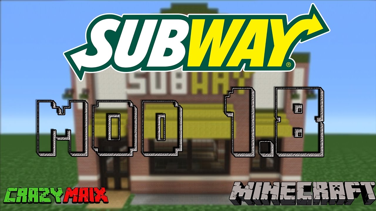 SUBWAY DANS MINECRAFT/présentation du mod subway [1.8] - YouTube