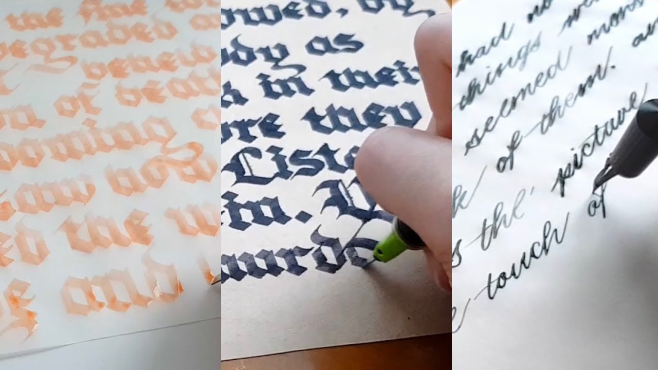 pov: you're writing a gothic horror novel | calligraphy - YouTube
