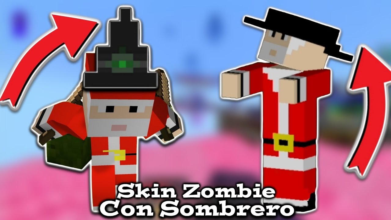 🔥🎩COMO TENER SKIN ZOMBIE CON SOMBRERO EN MINECRAFT BEDROCK ️🎩🔥 - YouTube