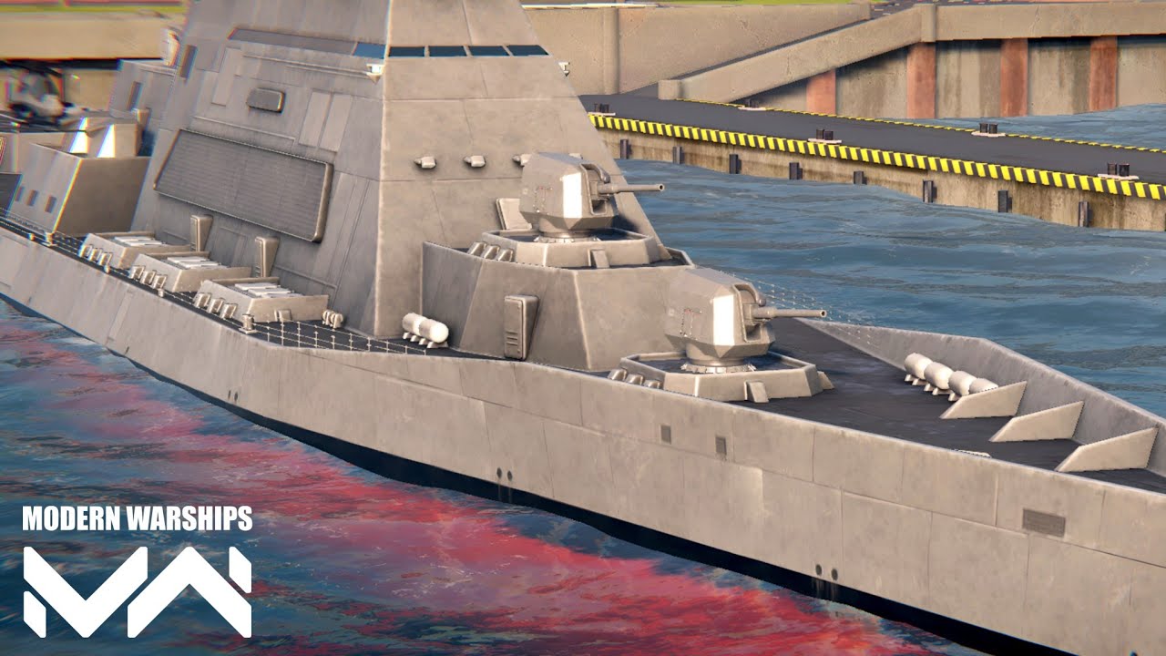 Modern Warships: the lock 4x RailGun cannon is impressive USS ...