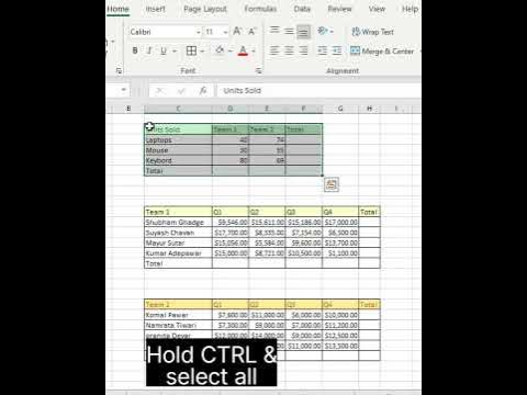 AUTO SUM DATA: How to Automatically Sum Data in Excel - YouTube