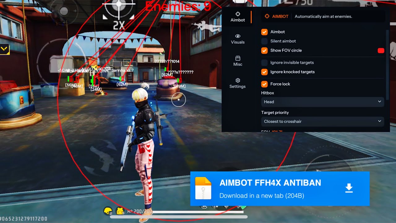 PAINEL EXTERNAL HEADTRICK ANDROID E IOS 😈 NOVO XIT FREE FIRE 🎯 | LINK ...