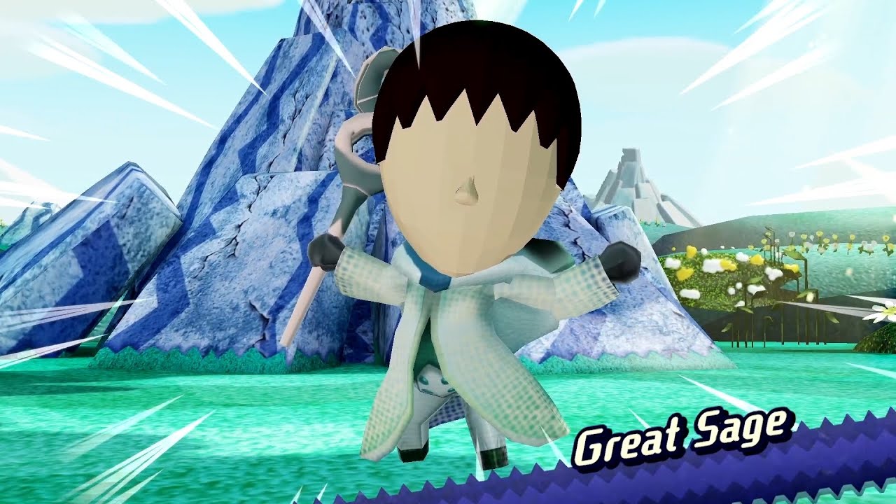 Miitopia Switch Custom Enemy #2 - Faceless Great Sage - YouTube