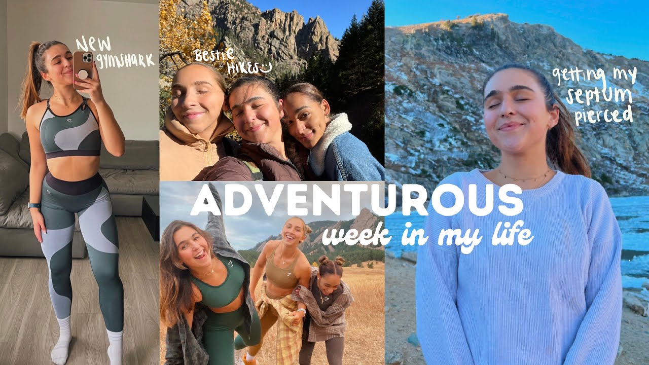 WEEK WITH THE GIRLIES | got my septum pierced | new gymshark | Libby ...
