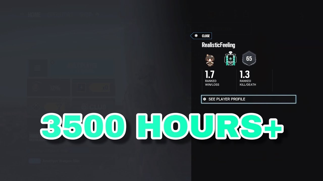 Hitting DIAMOND for the first time - Rainbow Six Siege Console Diamond ...