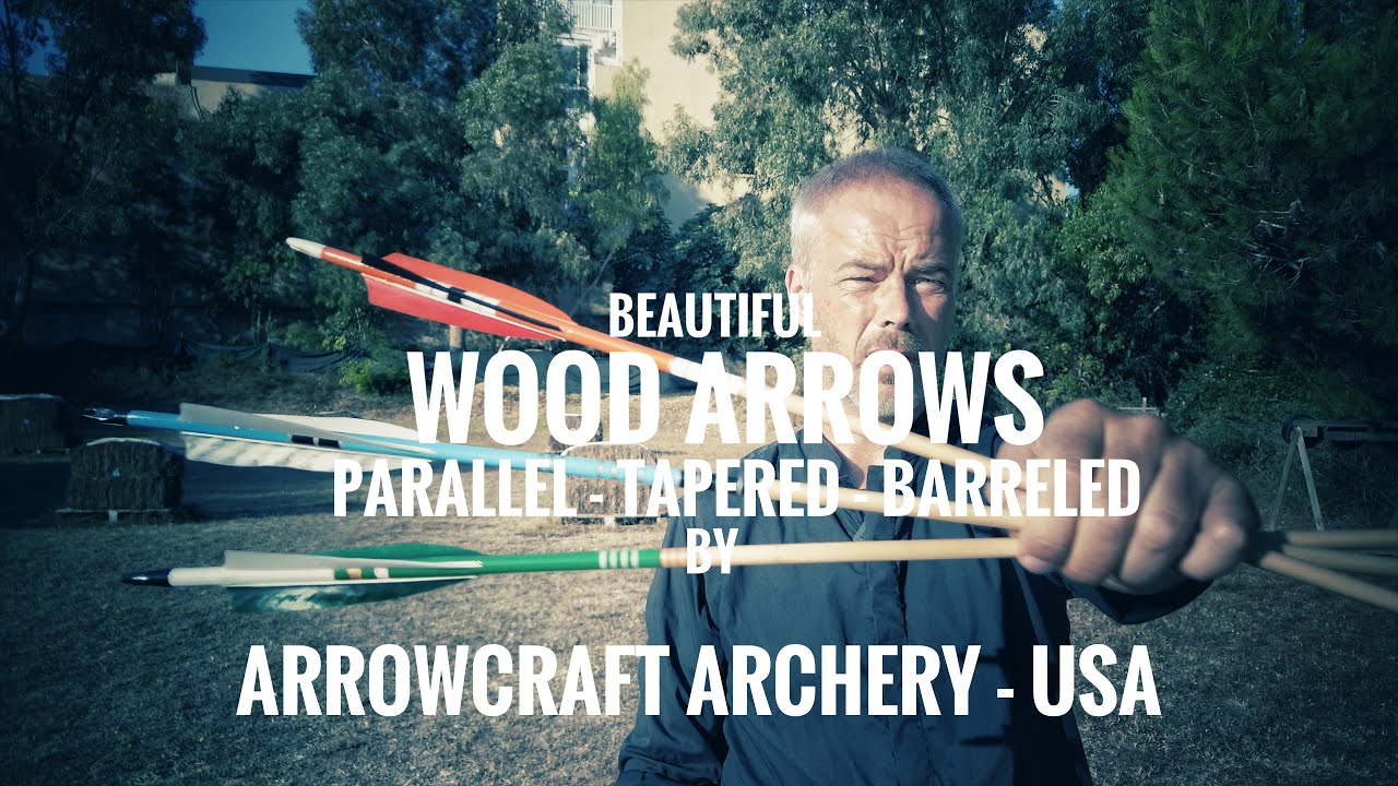 Wood Arrows in 3 styles by Arrowcraft Archery - Review - YouTube