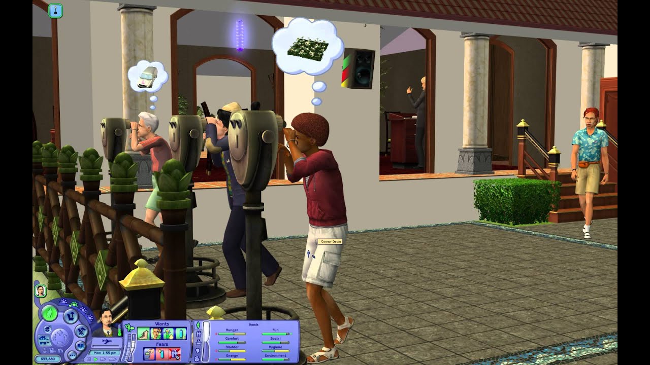 Sims 2 Coin Operated Telescope - YouTube