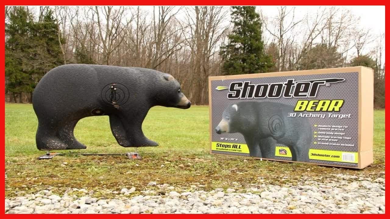 Shooter 3D Archery Bear Target, Black, One Size - YouTube