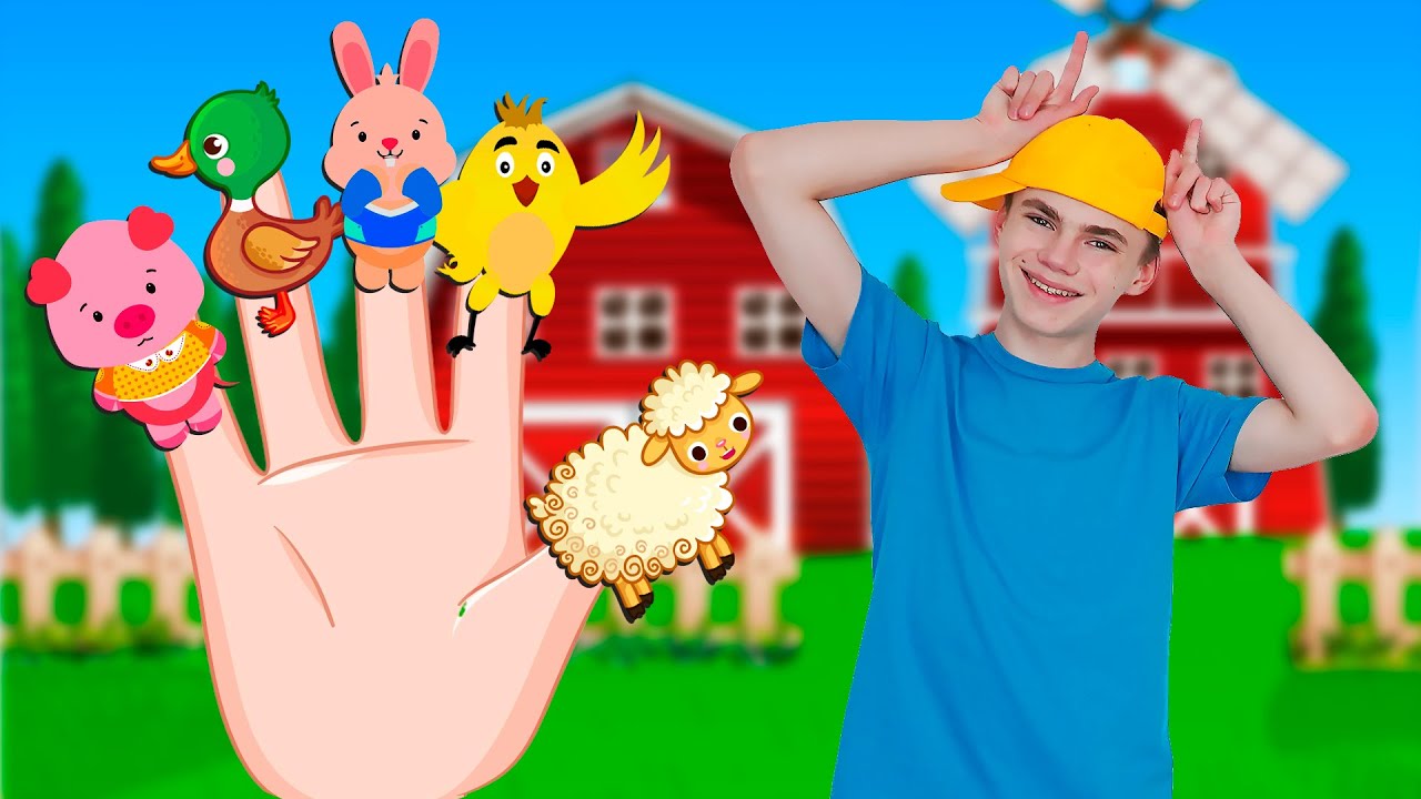 Finger Family Animals and more Farm Songs for Kids - YouTube