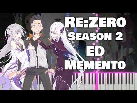 Re:Zero Season 2 ED - Memento (TV Size Piano Cover)
