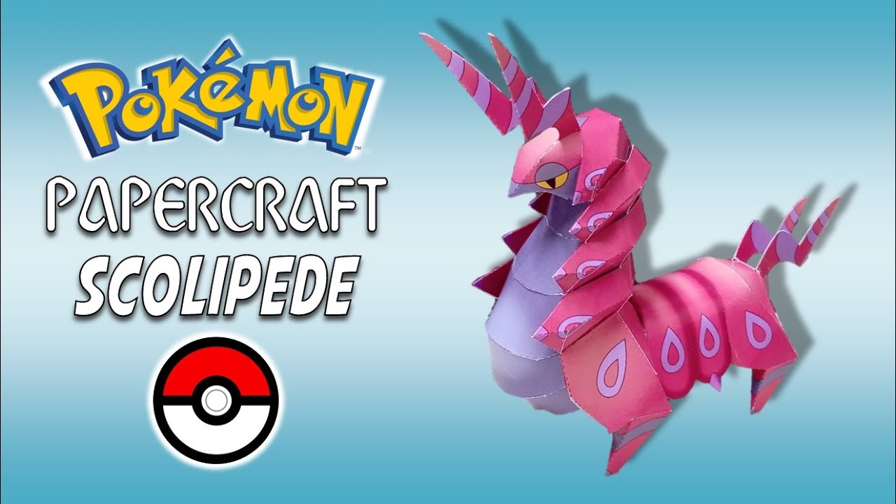 Como armar a SCOLIPEDE (Pokemon) de Papercraft paso a paso - YouTube