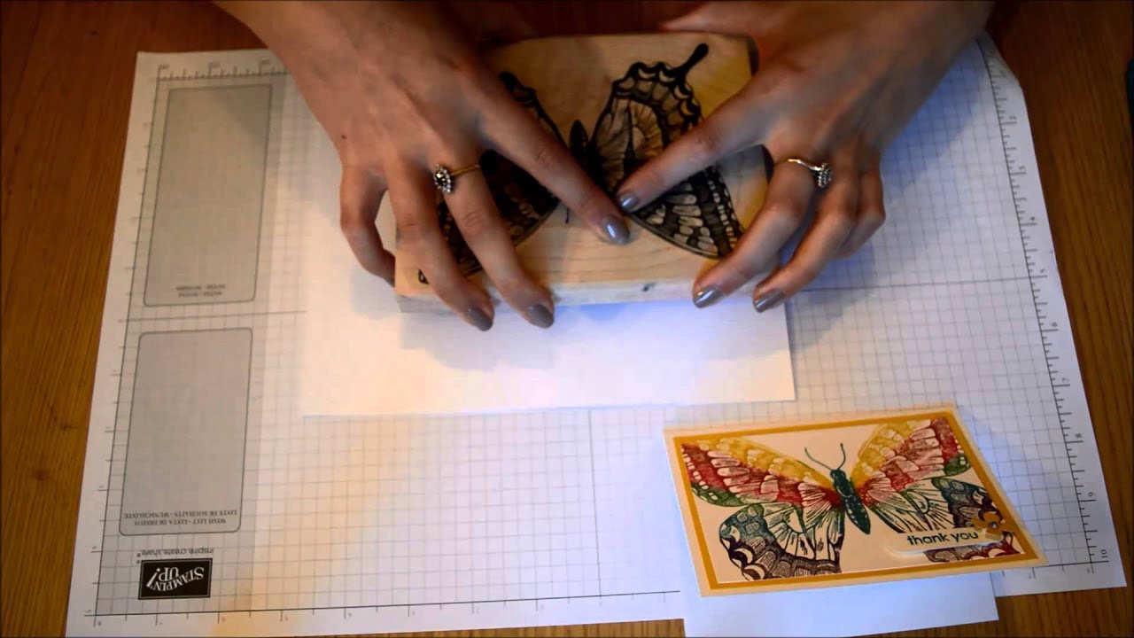 How to colour stamps with multiple ink colours for rainbow stamping ...