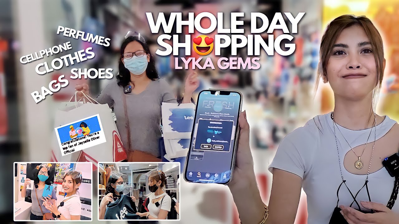 FREE WHOLE DAY SHOPPING USING MY LYKA GEMS FOR MY TOP FAN WINNER ...
