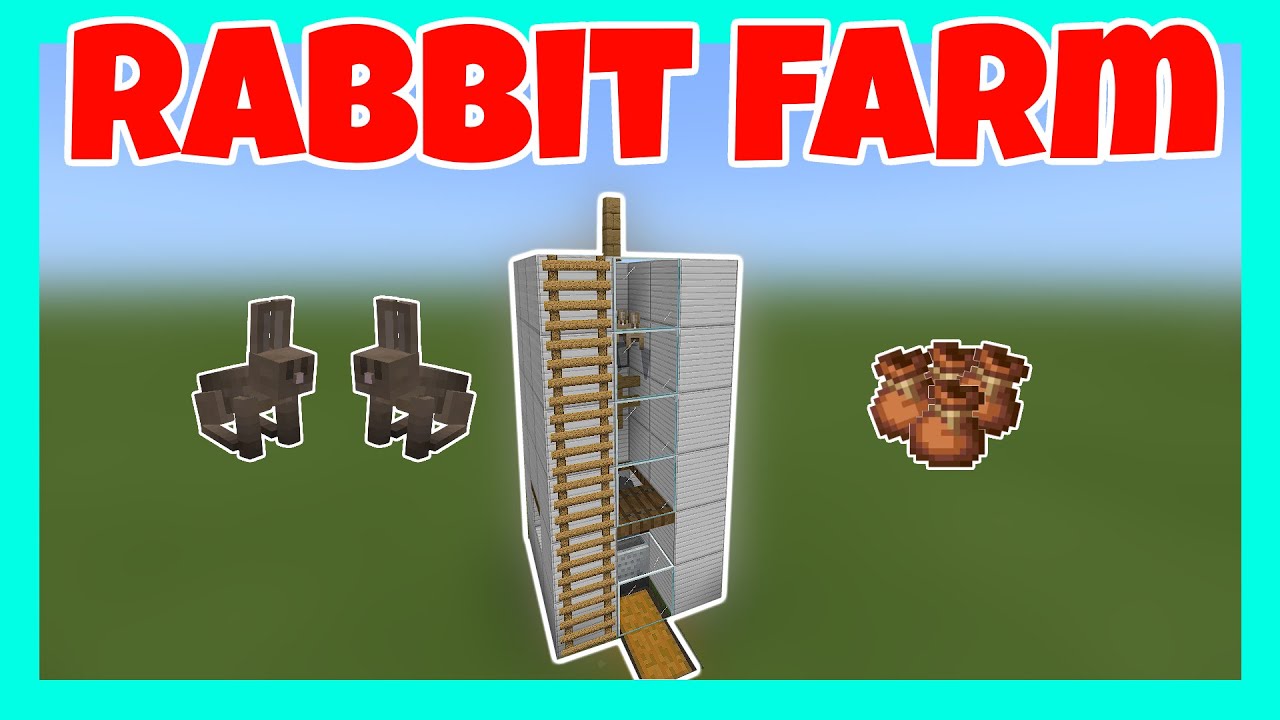 Minecraft Rabbit Farm Tutorial - 1.17 Caves And Cliffs Update| Rabbit ...