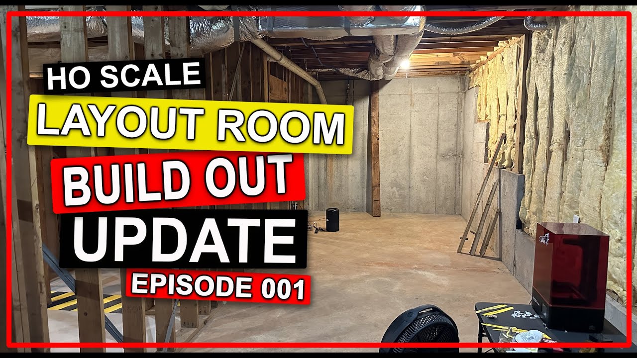 HO Scale Layout Room Build Out Update - Episode 001 - YouTube