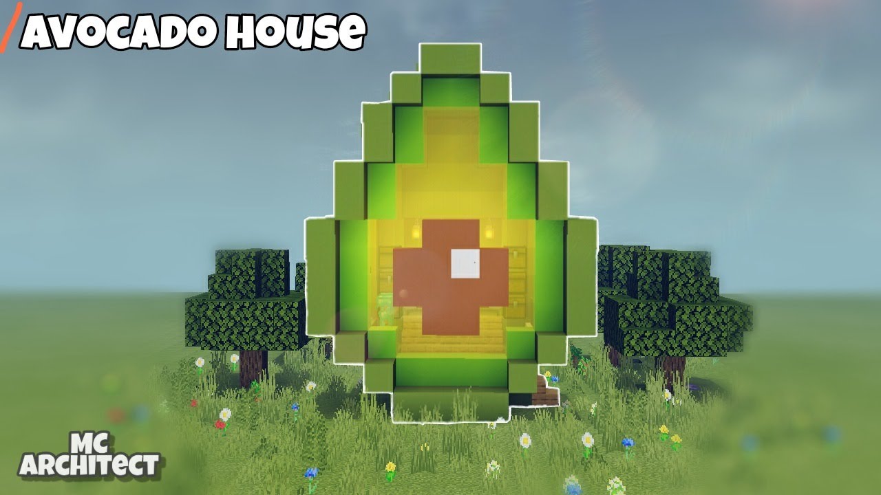 MINECRAFT TUTORIAL: HOW TO BUILD AN AVOCADO HOUSE - YouTube