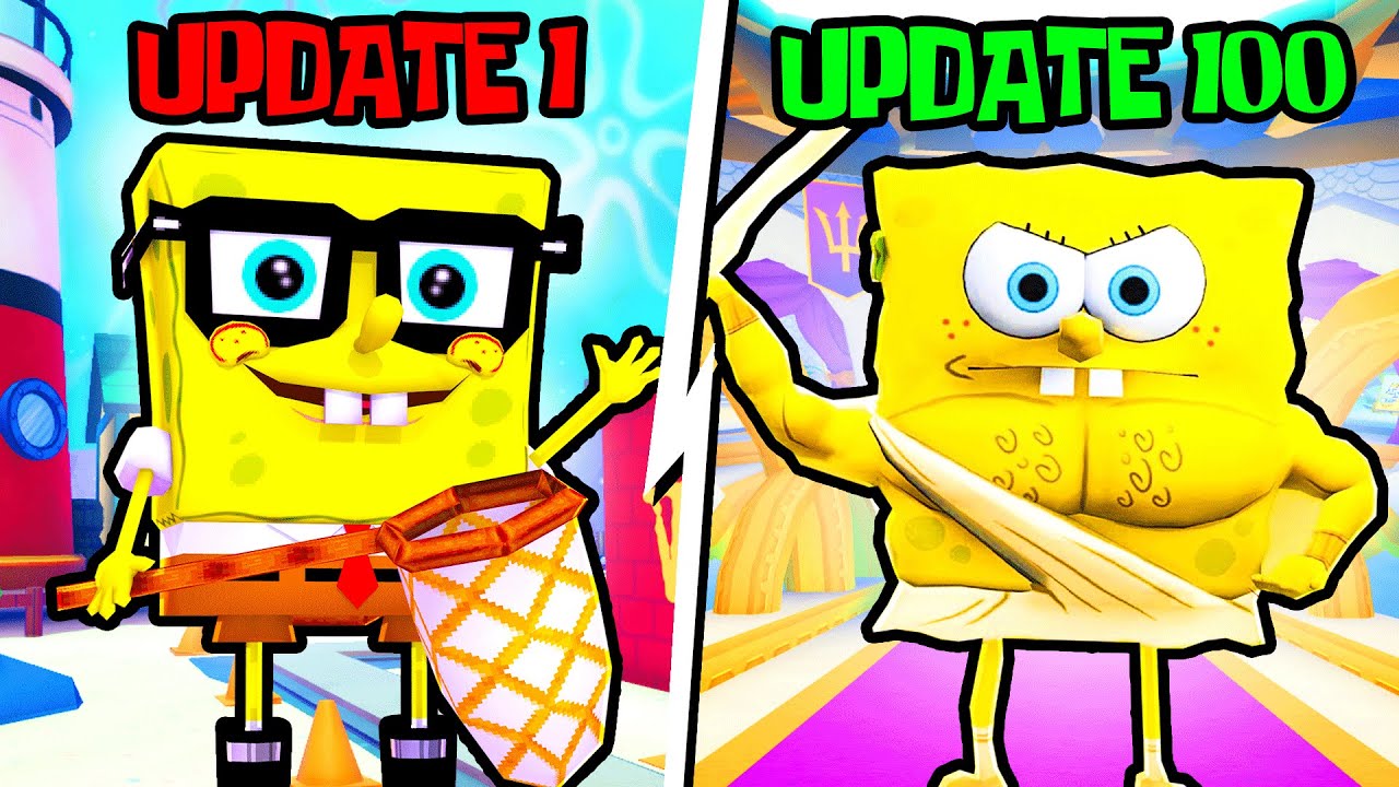 Playing Every UPDATE in SPONGEBOB TOWER DEFENSE!!! - YouTube