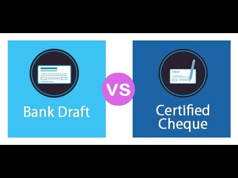 Basic Difference Between Demand Draft & Bank Cheque || Anupurna ...