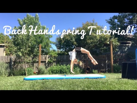 Back Handspring Tutorial! How to learn a back handspring - YouTube