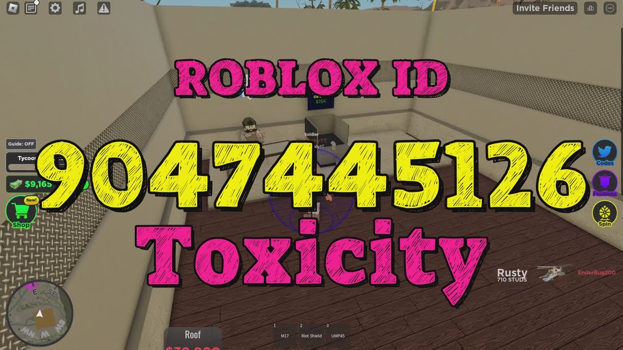 TOXICITY Roblox Song Codes - YouTube