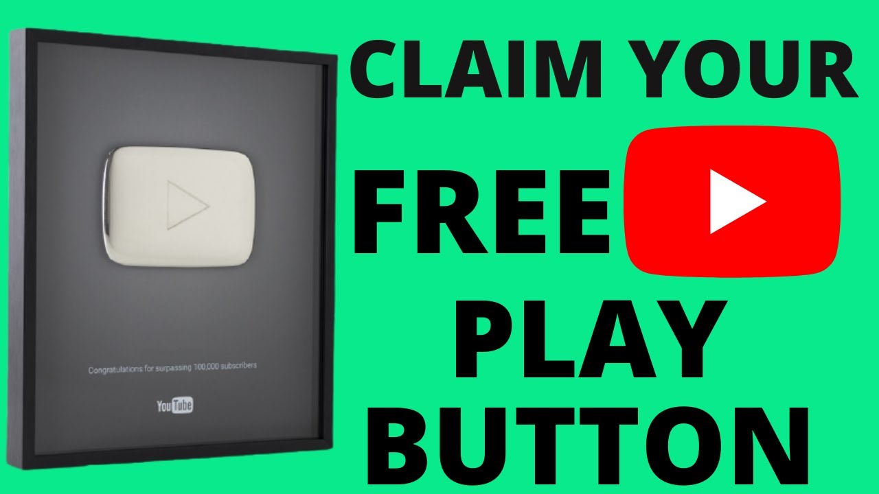 How to apply and claim youtube silver play button-2022-after 100K ...
