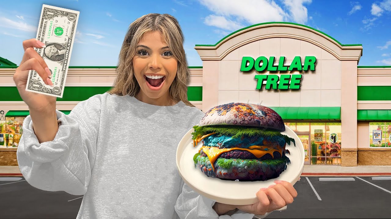 Eating ONLY Dollar Store Food for 24 HOURS! - YouTube