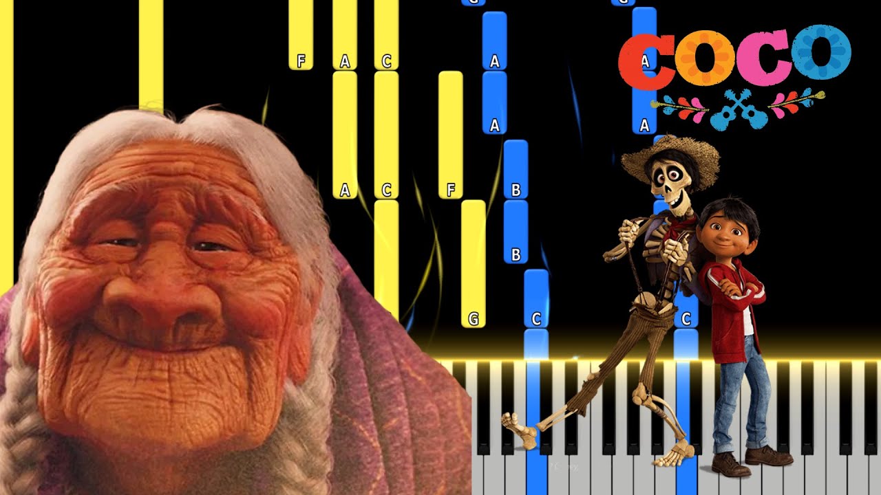 Recuerdame (Coco) - Piano Tutorial (Nivel Medio) - YouTube