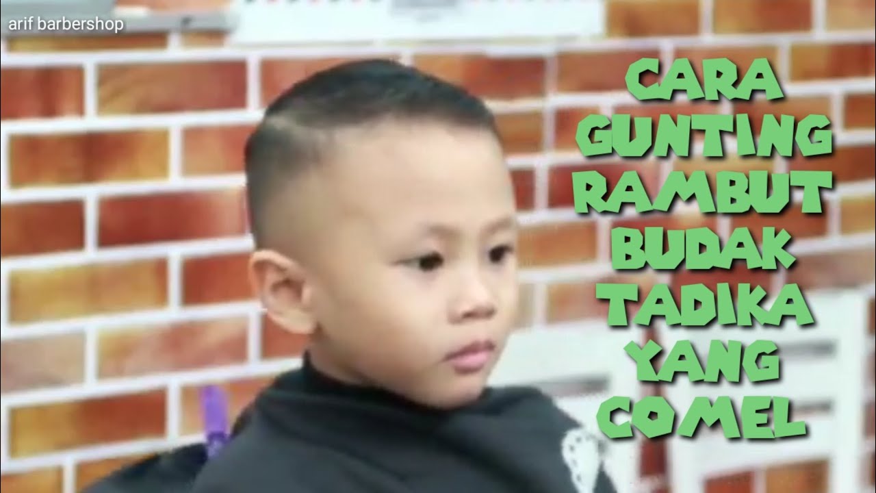 cara potong rambut budak tadika yang terbaru 2021 - YouTube